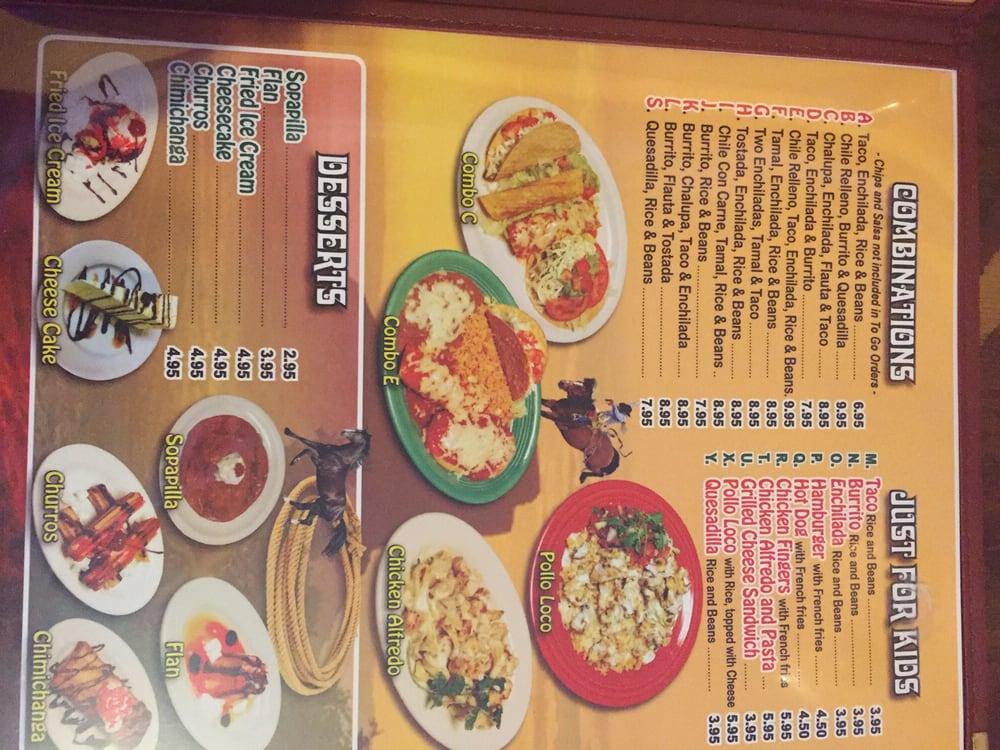 Menu at El Rodeo Mexican Restaurant - Robertsdale, Robertsdale