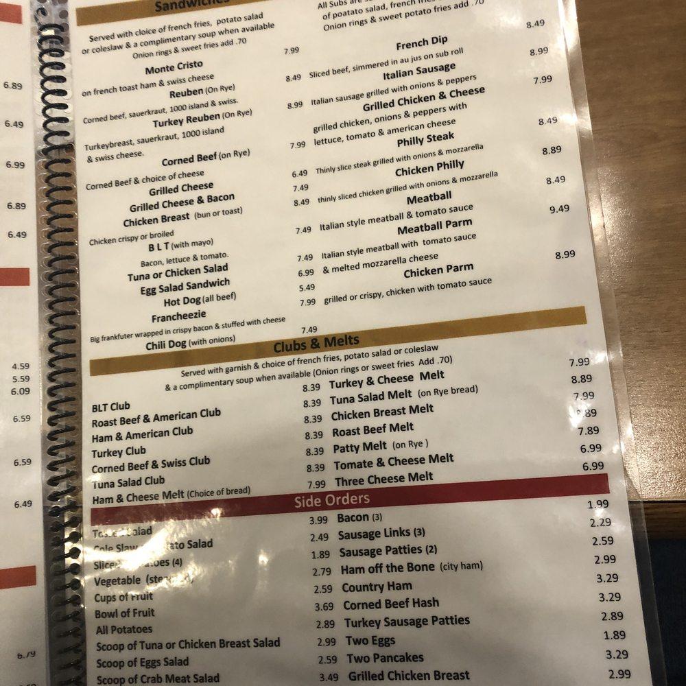 Menu at David's Restaurant, Asheboro