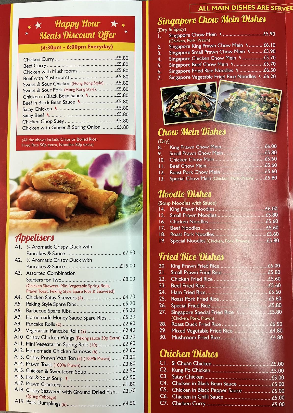 Menu at Station Supper fast food, Brough