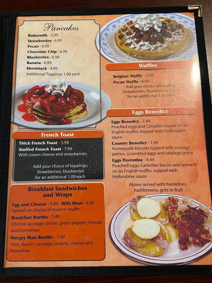Menu at Falcon Family Restaurant, Bowling Green, S Main St