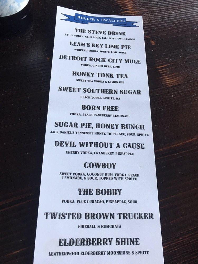 Menu at Kid Rock's Big Ass Honky Tonk Rock N' Roll Steakhouse, Nashville