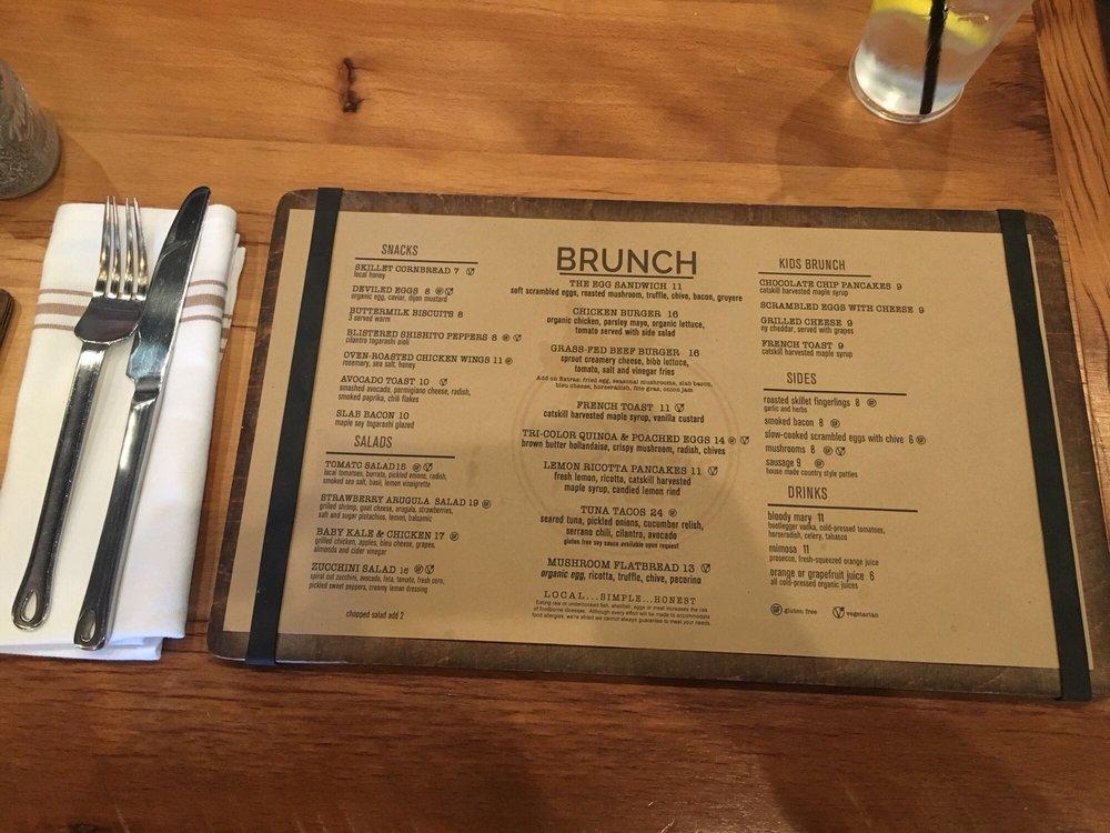 Menu at Rustic Root restaurant, Woodbury