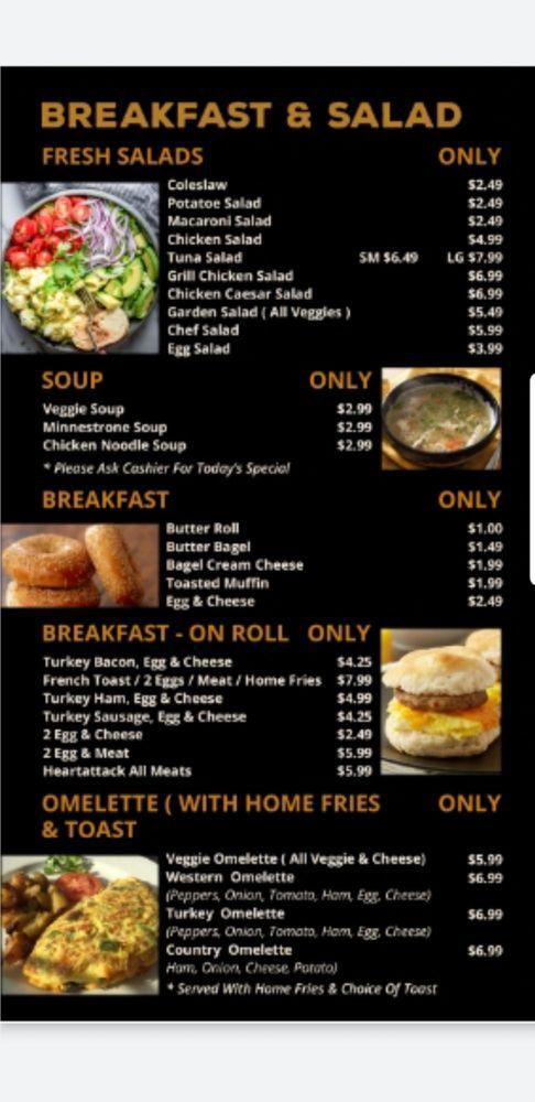 Menu at Airport Deli, Elizabeth