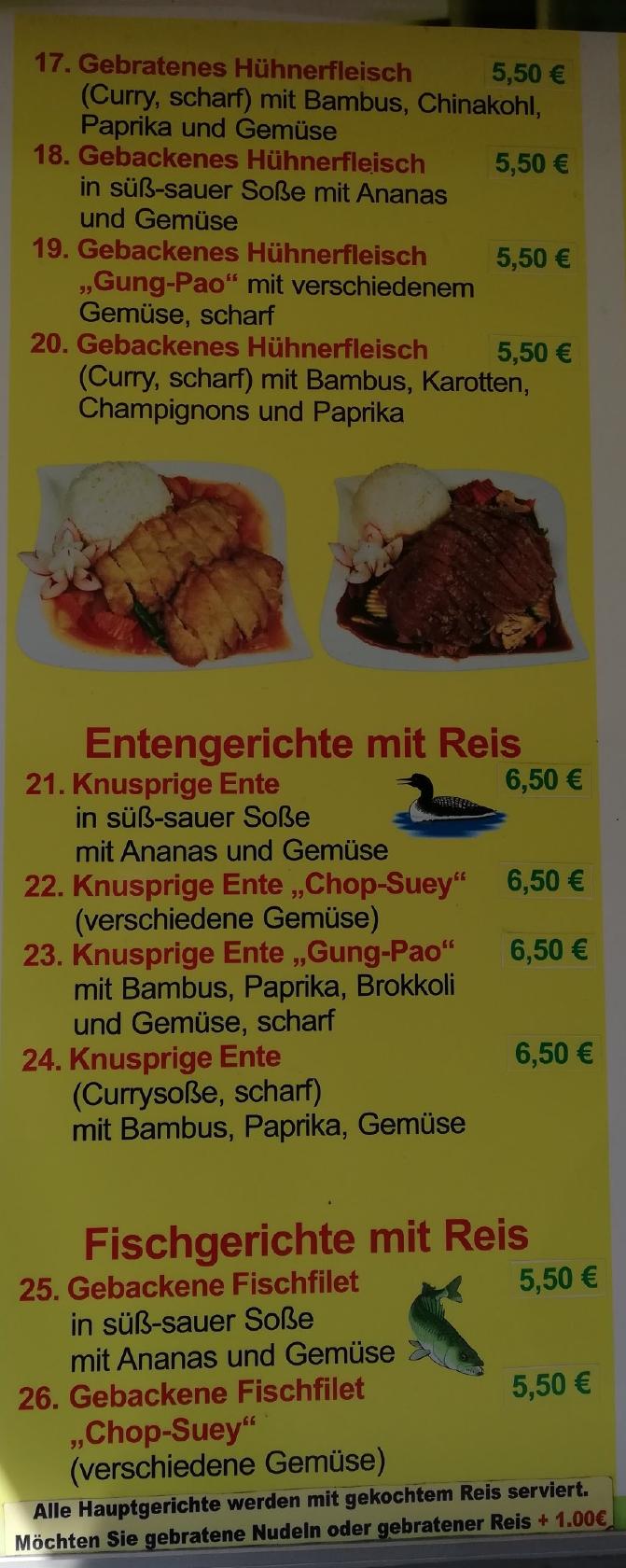 Speisekarte von Asia Imbiss pub & Bar, Wurzen