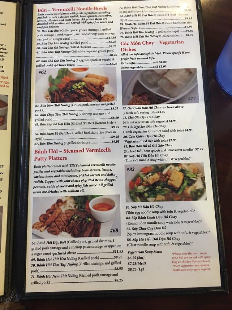 Menu at Pho Bar, Rio Rancho, Southern Blvd SE