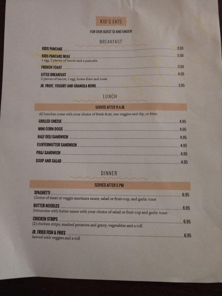 Menu at Mandy's Family Restaurant, Eugene