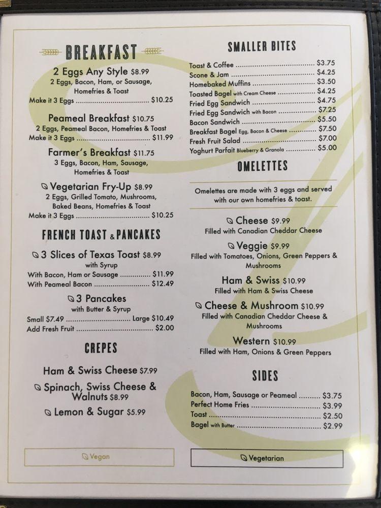 Menu at Pizza Perfect and Diner pizzeria, Creemore