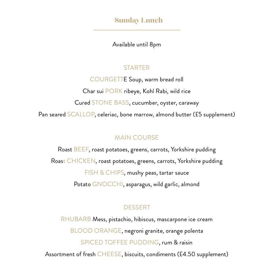 Menu at Galloping Major at Oddfellows On The Park restaurant, Cheadle