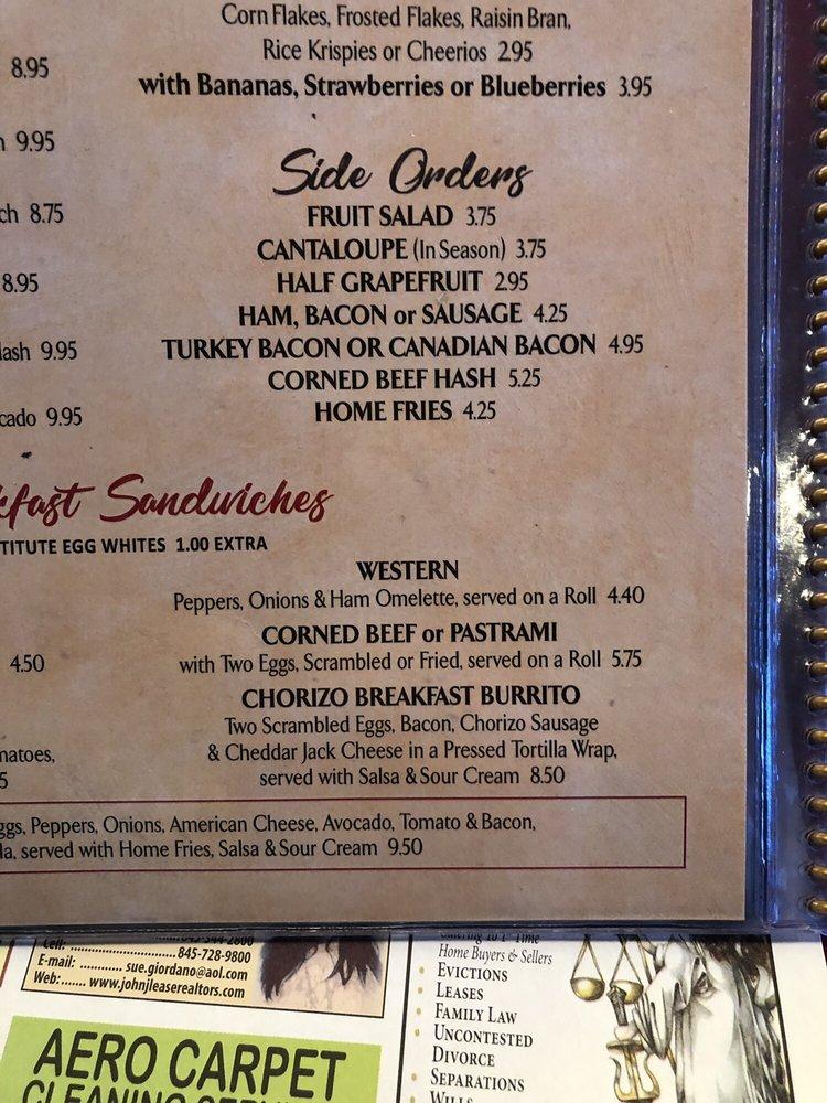 Menu at D lux Diner pub & bar, Middletown