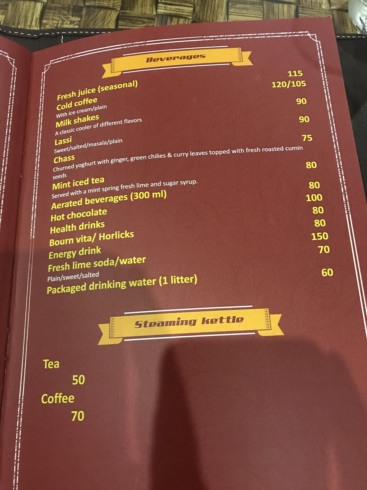Menu at FOOD ART fine dining, Vrindavan