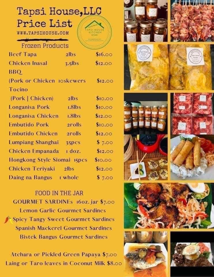 Menu at Kanto Filipino Streetfood restaurant, Fountain Valley
