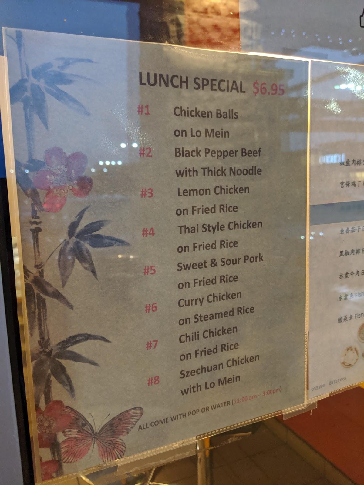 Menu at Wok Wagon Express restaurant, Waterloo