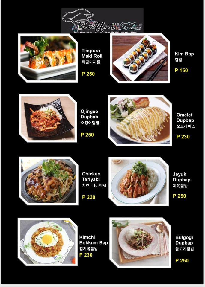 Carta del restaurante Buffet 52, Dávao