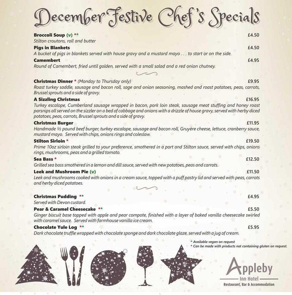 Menu at Appleby Inn Hotel pub & bar, Oakthorpe and Donisthorpe