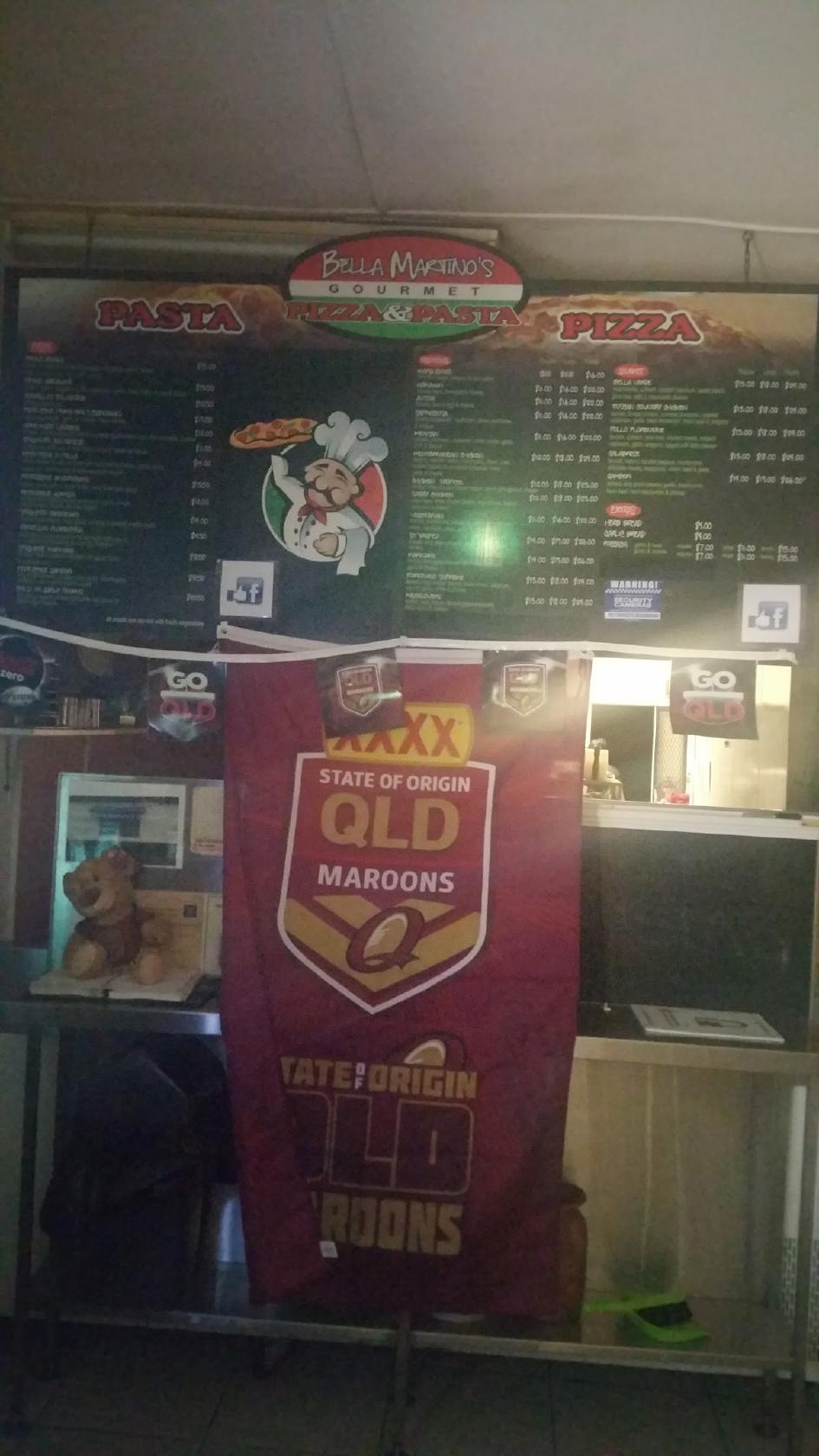 Menu at Bella M Pizzas fast food, Bundaberg North