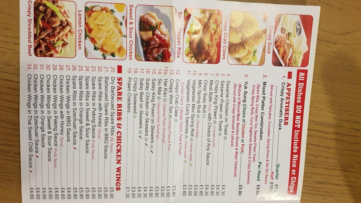 Menu at Happy House fast food, Northwich