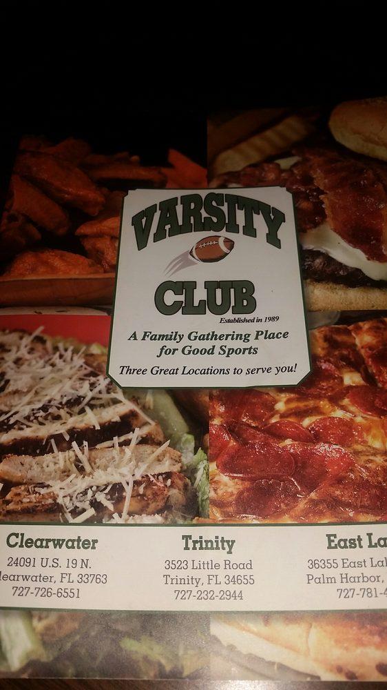 Menu at Varsity Club Sports Bar and Grille, Clearwater