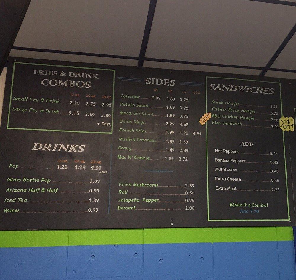 Menu at Wicked Mary's Chicken fast food, Ann Arbor
