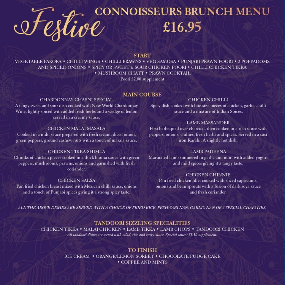 Carta del restaurante The Bombay Cottage, Hamilton, 4 Lower ...