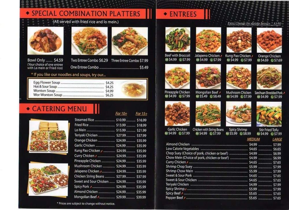Carta del restaurante Canton Chinese Food, Moreno Valley