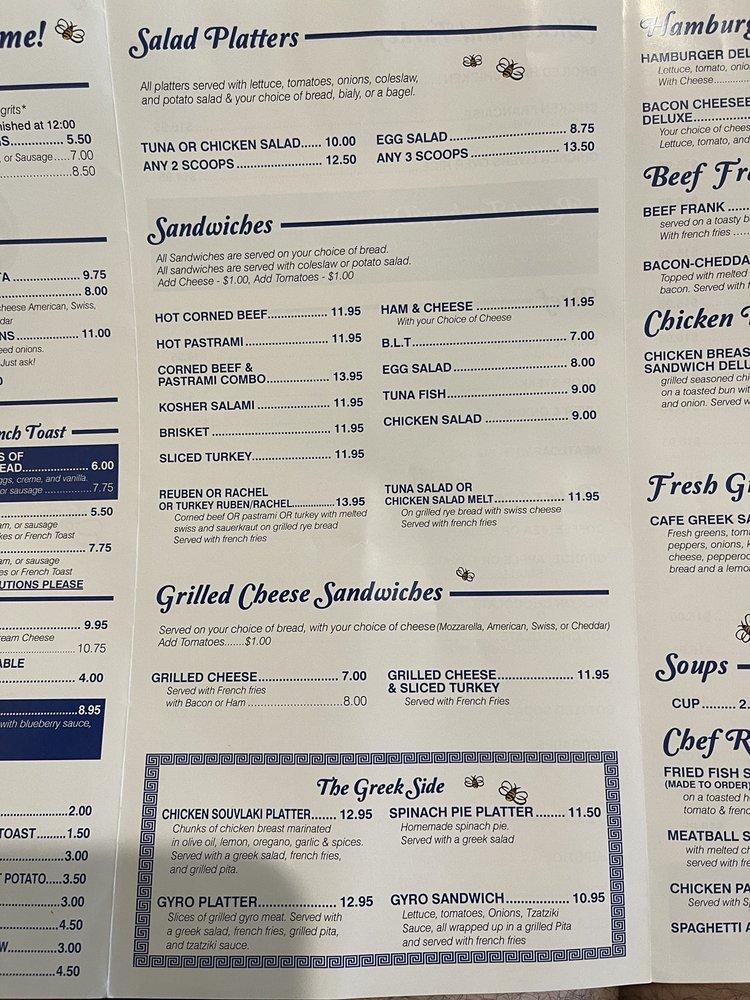 Menu at Gigi's Cafe, Pembroke Pines