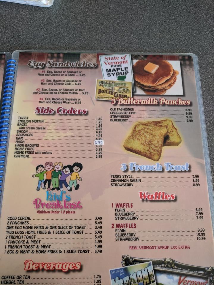 Menu at St Albans Diner restaurant, Saint Albans City, 8 Swanton Rd
