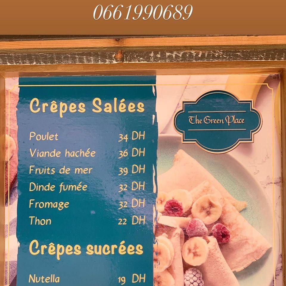 Menu at THE GREEN PLACE pub & bar, Kenitra