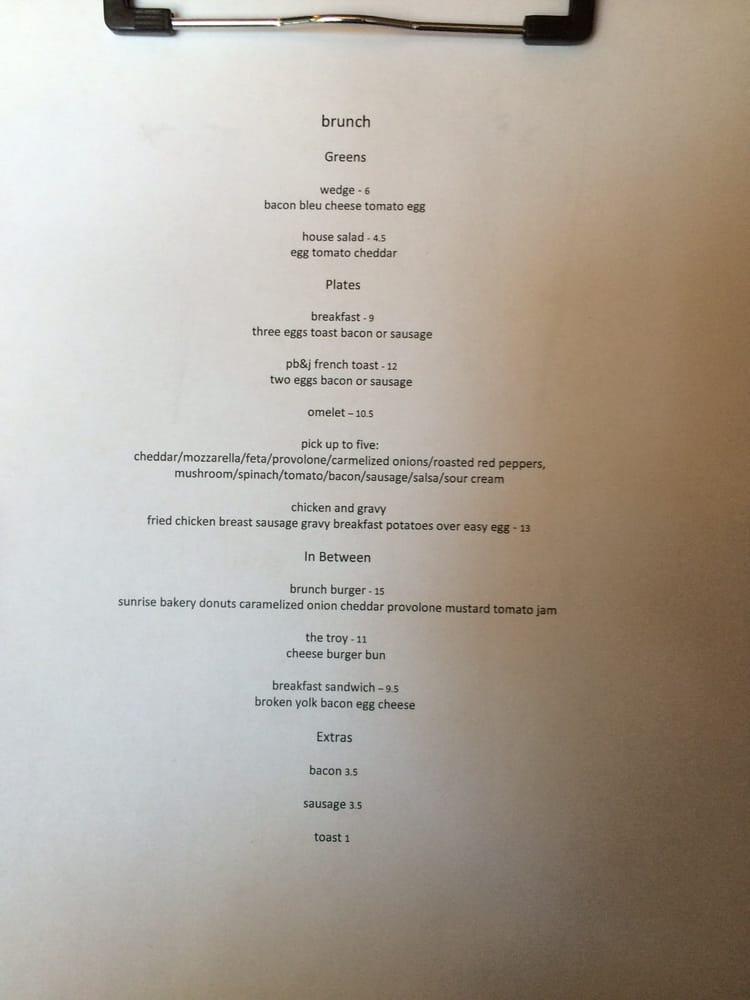 Menu at FoxGardin Kitchen & Ale restaurant, Fortville