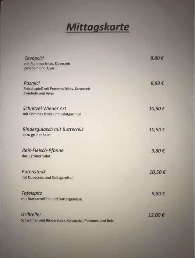 Speisekarte von Fiaker restaurant, Ravensburg