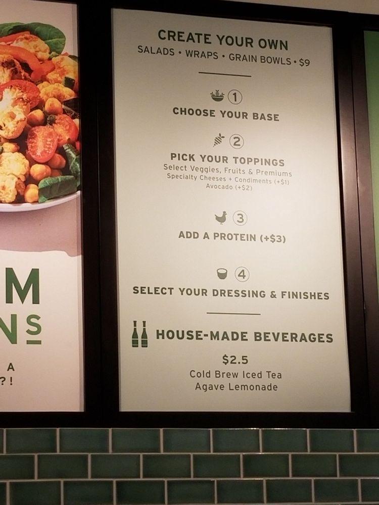 Menu at Evergreens restaurant, Beaverton