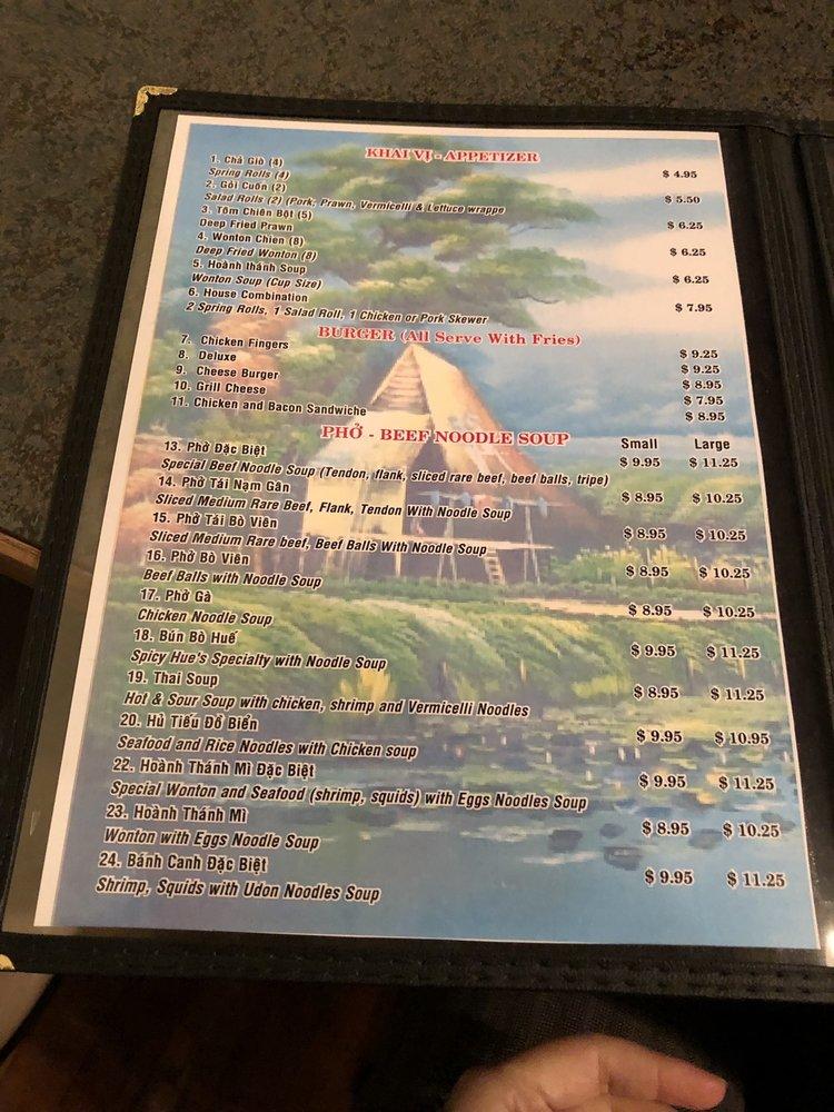 Menu at Pho 88 Restaurant, Prince Rupert