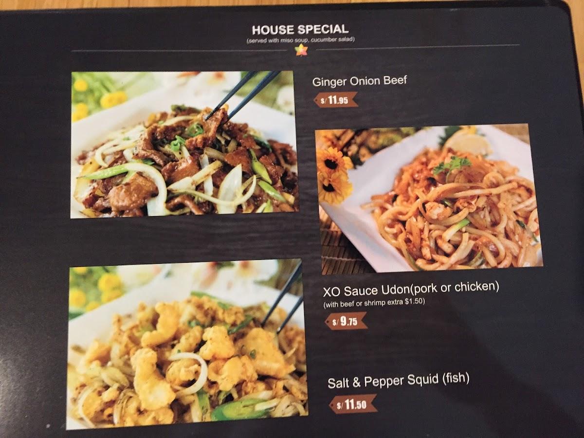 Menu at Momiji Japanese Restaurant, Canby