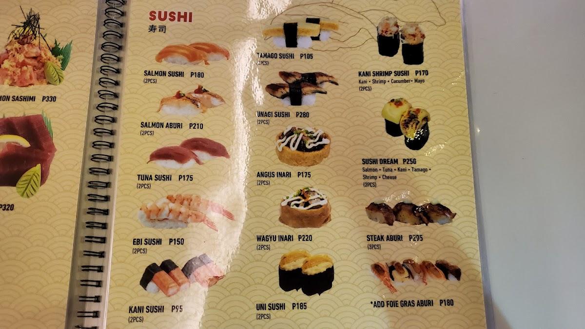 Menu at Tori Tori Kushiyaki Snack Bar, San Juan