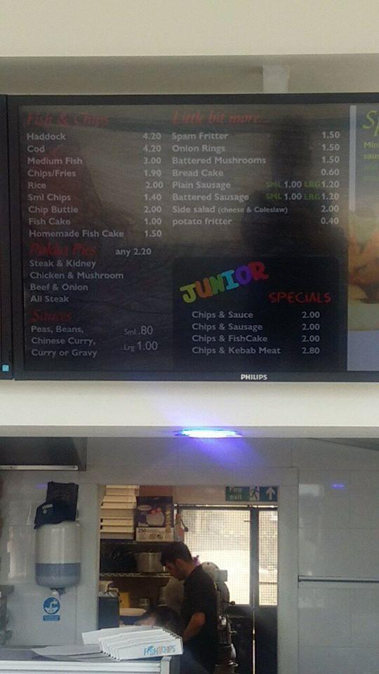 Carta del café 5 Flavours, Doncaster