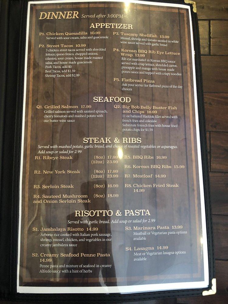 Menu at 833 Brick Cafe, Livermore