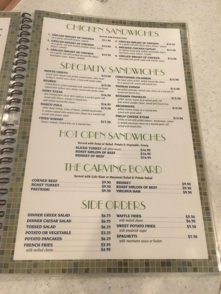 Menu at Mitchell's Restaurant, Valley Stream, 191 Rockaway Ave