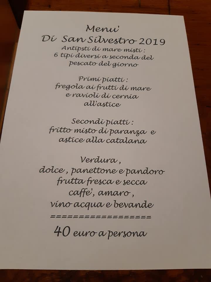 Menu at Ristorante Da Leonardo, Santa Giusta