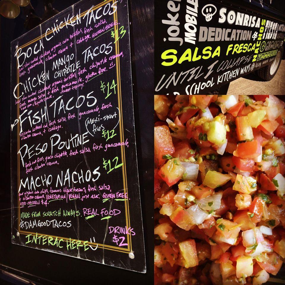 Menu at 50 Pesos Kitchen & Food Truck restaurant, Burlington