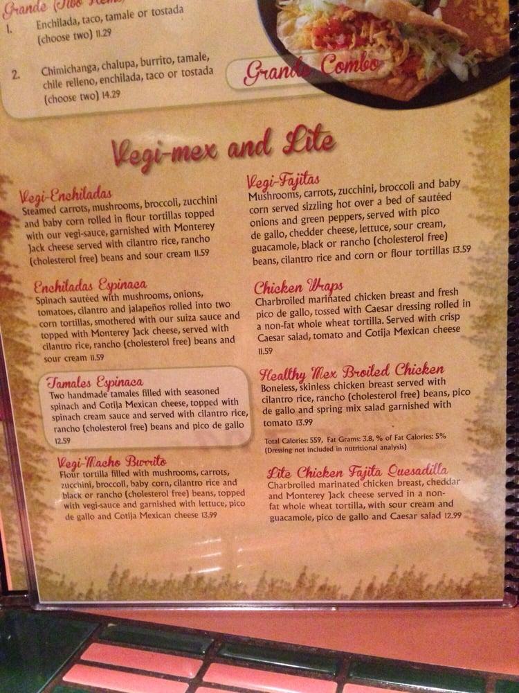 Menu at Casa Ramos Mexican Restaurant, Red Bluff