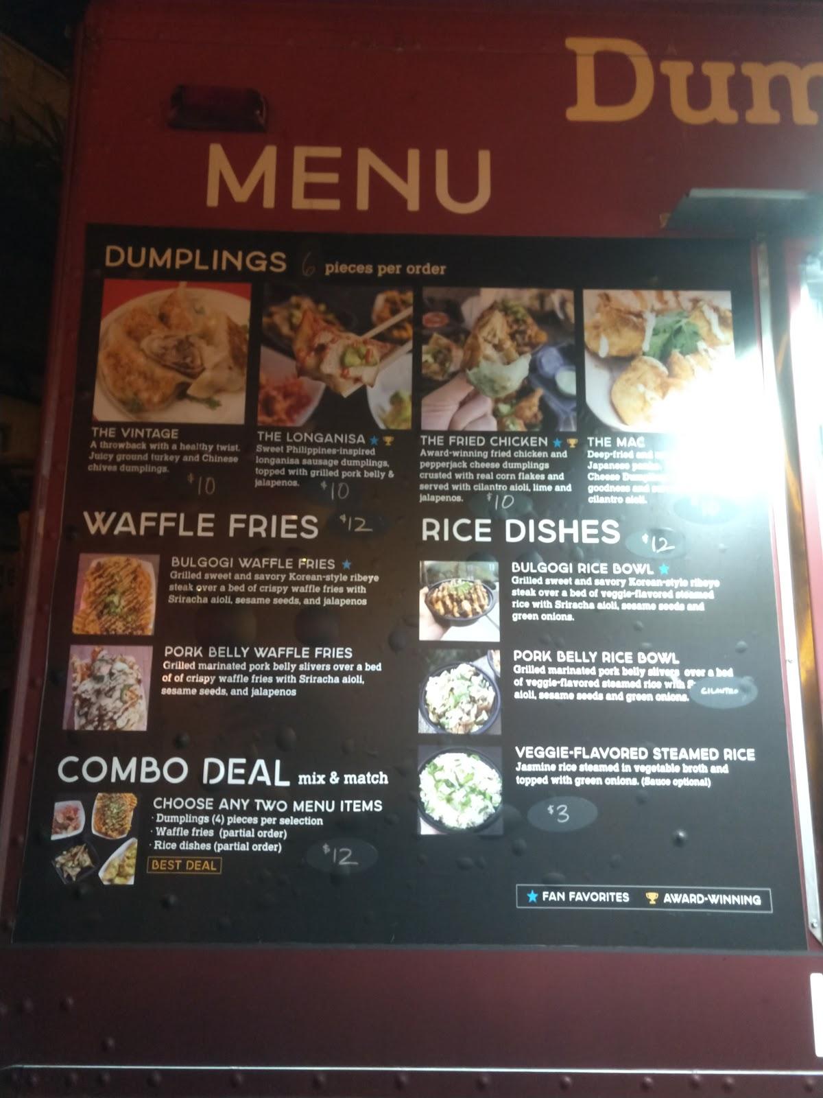 Menu at Disney's PCH Grill restaurant, Anaheim
