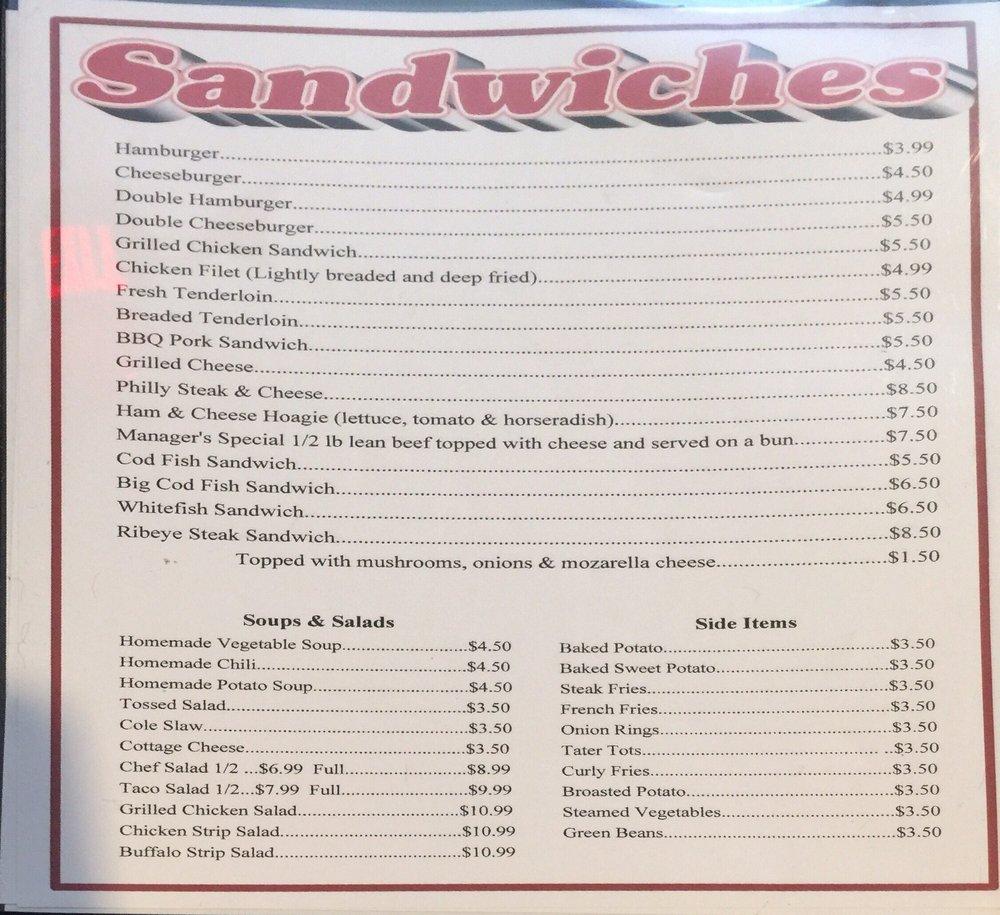 Menu at Marcy's Restaurant & Catering, Leopold