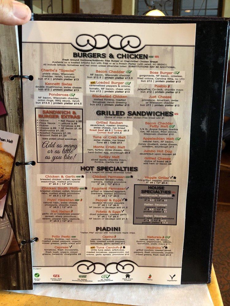 Menu at Ron's Original Bar & Grille, Exton