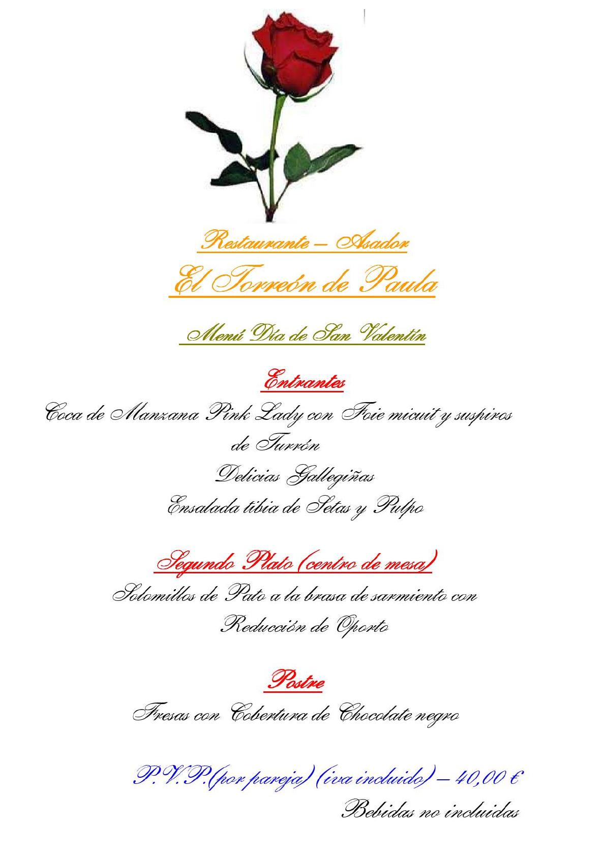 Menu at El Torreón de Paula steakhouse, Altea