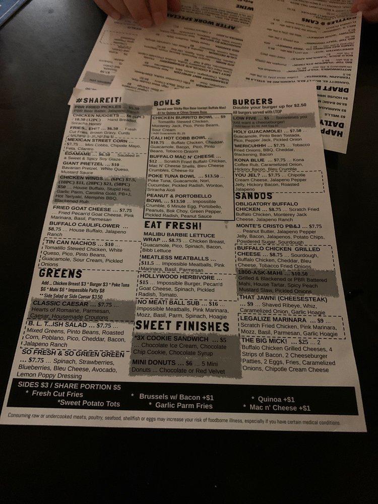 Menu at FOOD+BEER - Sarasota pub & bar, Sarasota