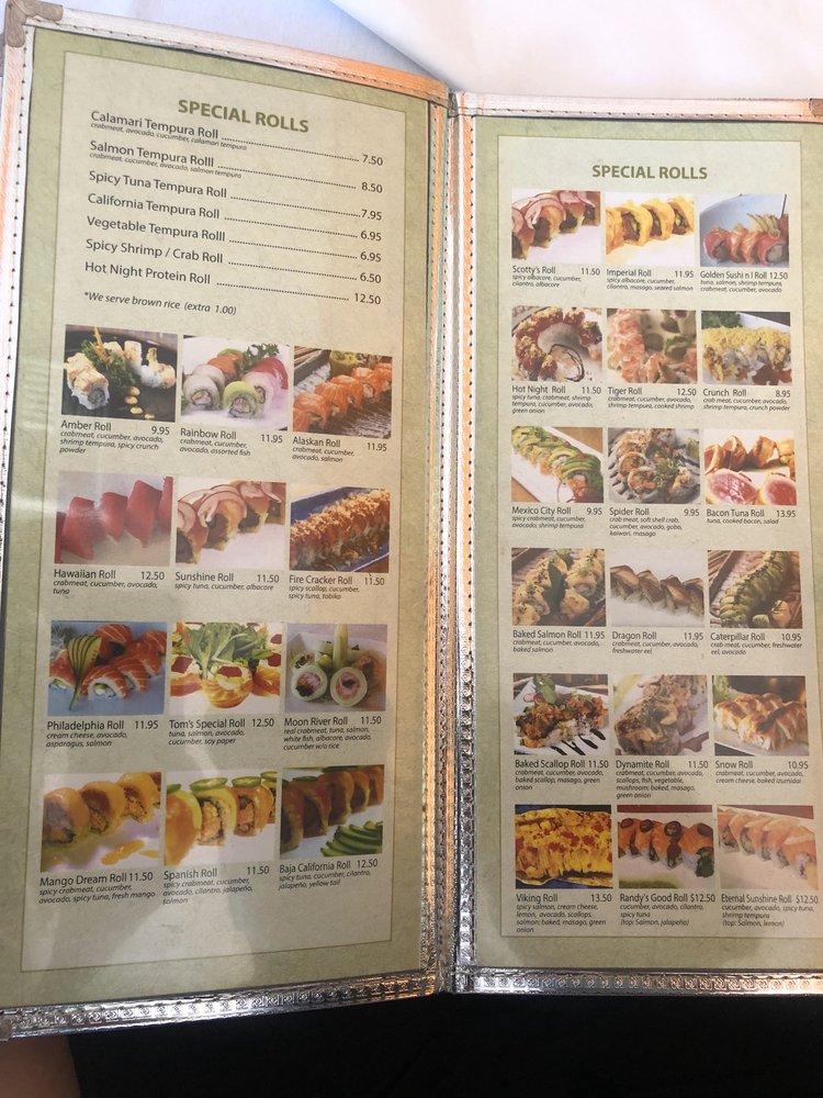 Menu at Sushi Ni restaurant, Glendora