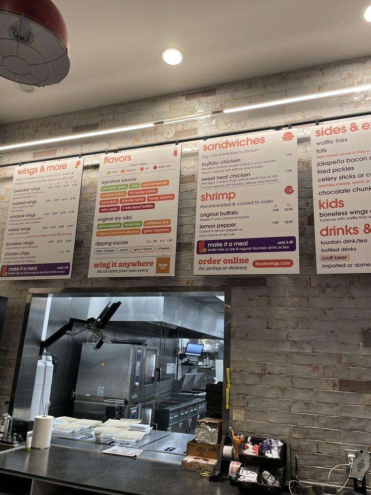 Menu at Hoots Wings restaurant, Decatur