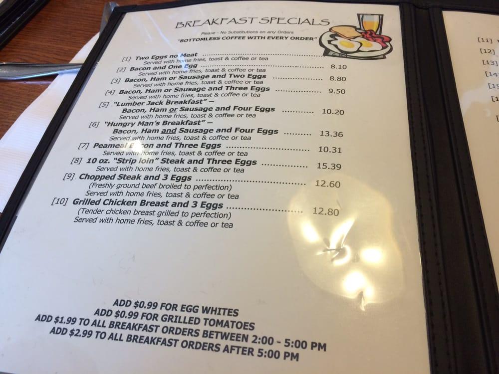 Menu at P&M Restaurant, Toronto