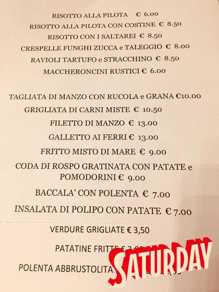 Speisekarte von Trattoria al Macello restaurant, Castel d’Ario
