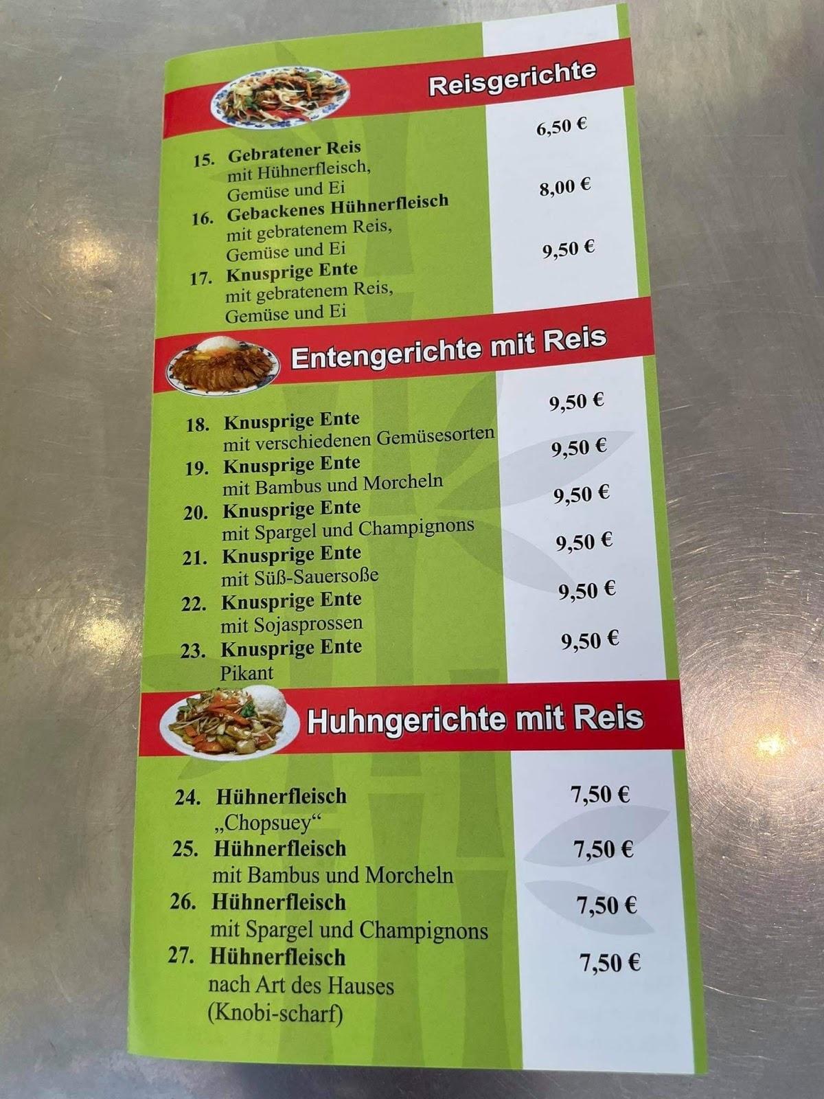 Speisekarte von Asia Imbiss pub & Bar, Einbeck