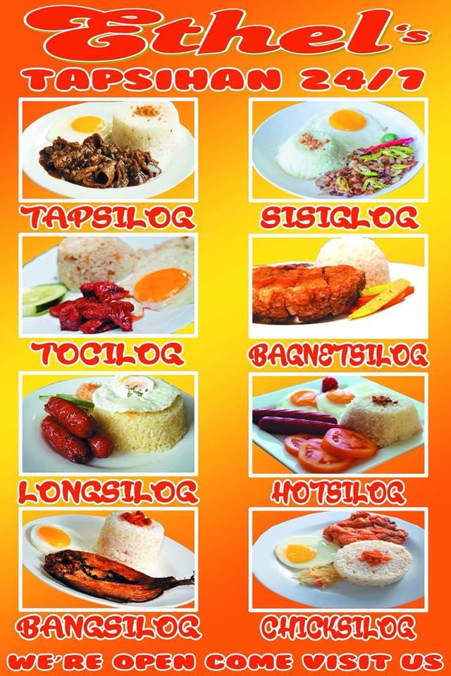 Menu at Ethel's Grill & Native Lechon restaurant, Tarlac City